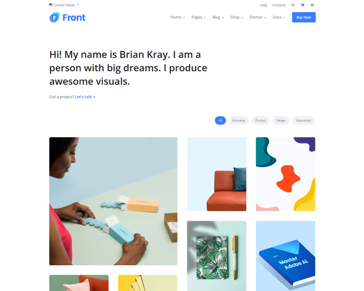 Home Page | Front - Responsive Website Template