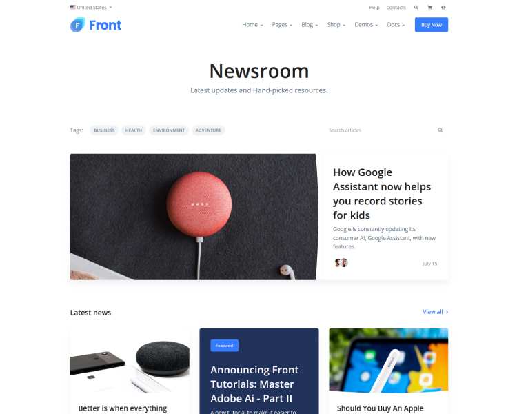 Home Page | Front - Responsive Website Template