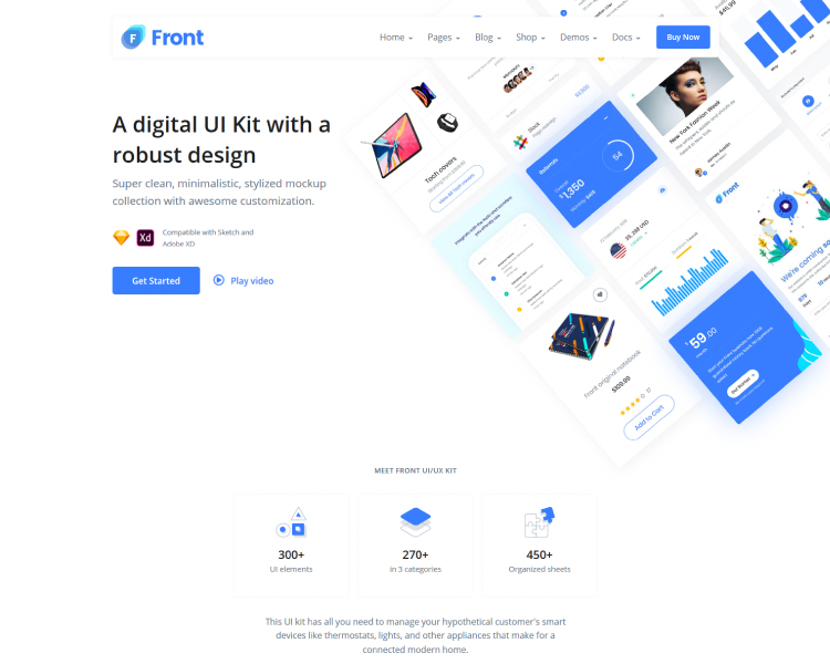 Portfolio - Snippets | Front - Responsive Website Template