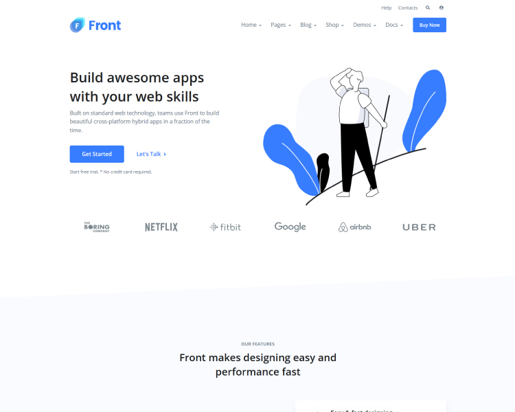 Portfolio - Snippets | Front - Responsive Website Template