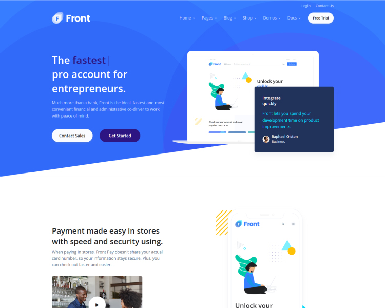 Portfolio - Snippets | Front - Responsive Website Template