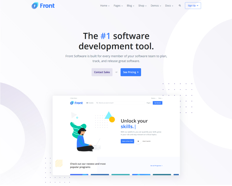 Portfolio - Snippets | Front - Responsive Website Template