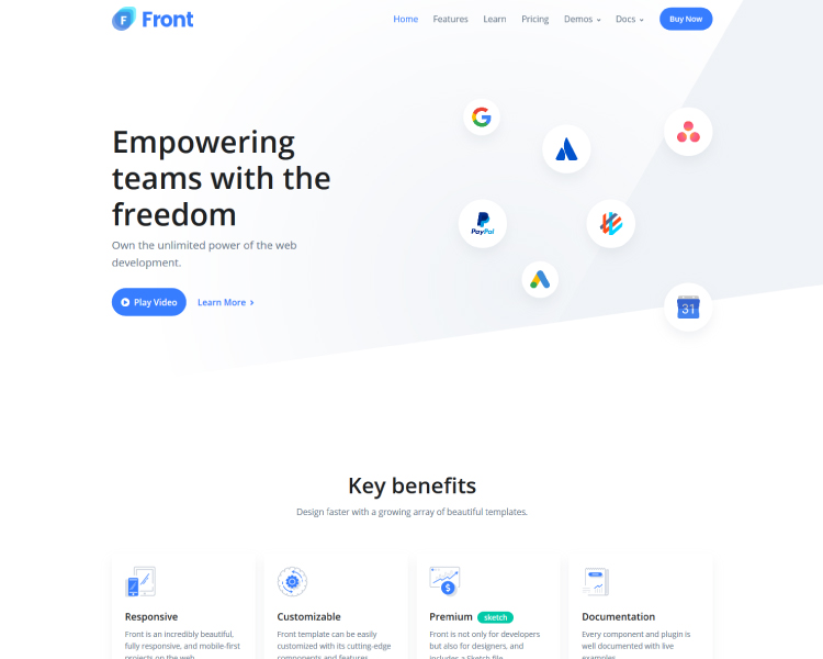 Portfolio - Snippets | Front - Responsive Website Template
