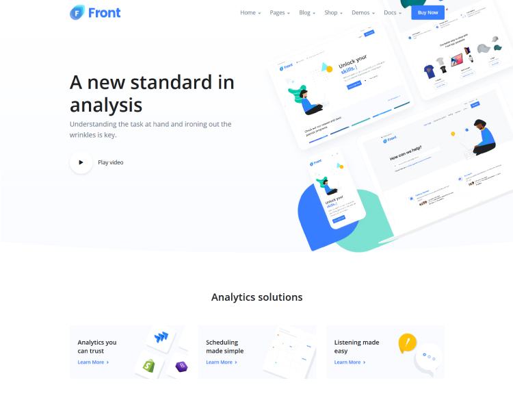 Portfolio - Snippets | Front - Responsive Website Template