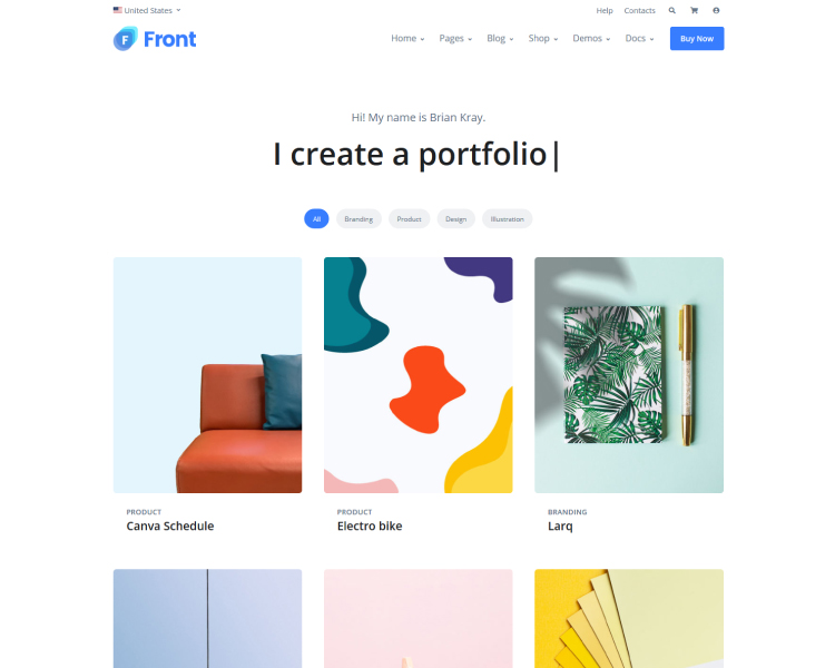 Portfolio - Snippets | Front - Responsive Website Template