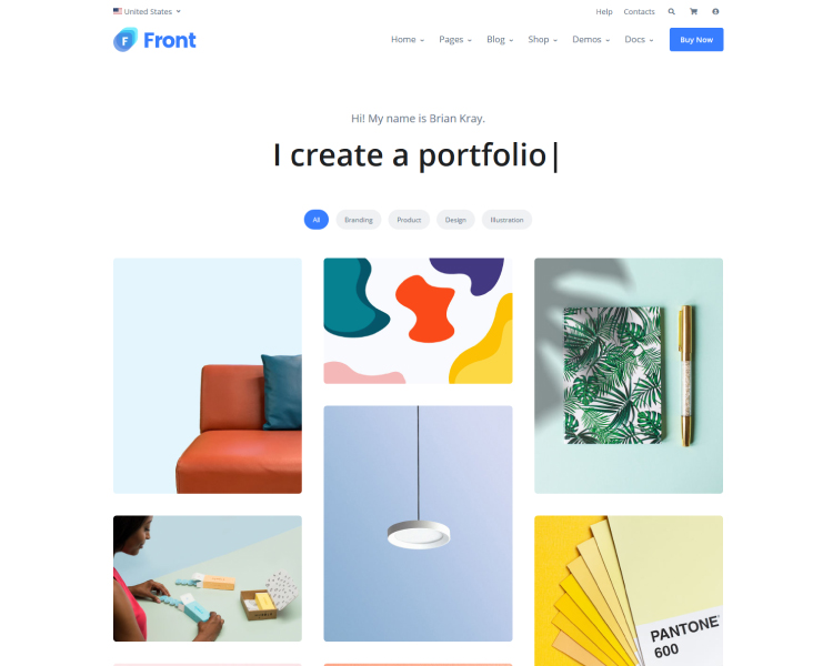 Portfolio - Snippets | Front - Responsive Website Template