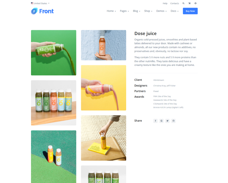 Portfolio - Snippets | Front - Responsive Website Template