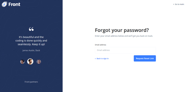 Portfolio - Snippets | Front - Responsive Website Template