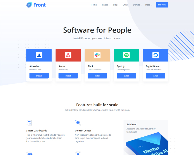 Portfolio - Snippets | Front - Responsive Website Template
