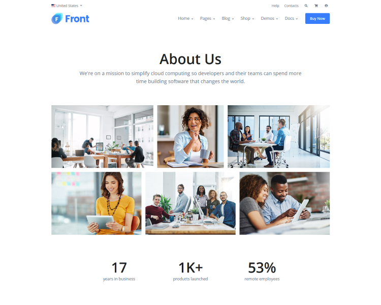 Portfolio - Snippets | Front - Responsive Website Template