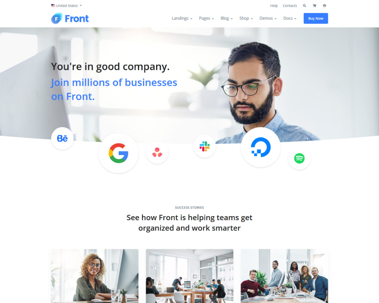 Portfolio - Snippets | Front - Responsive Website Template