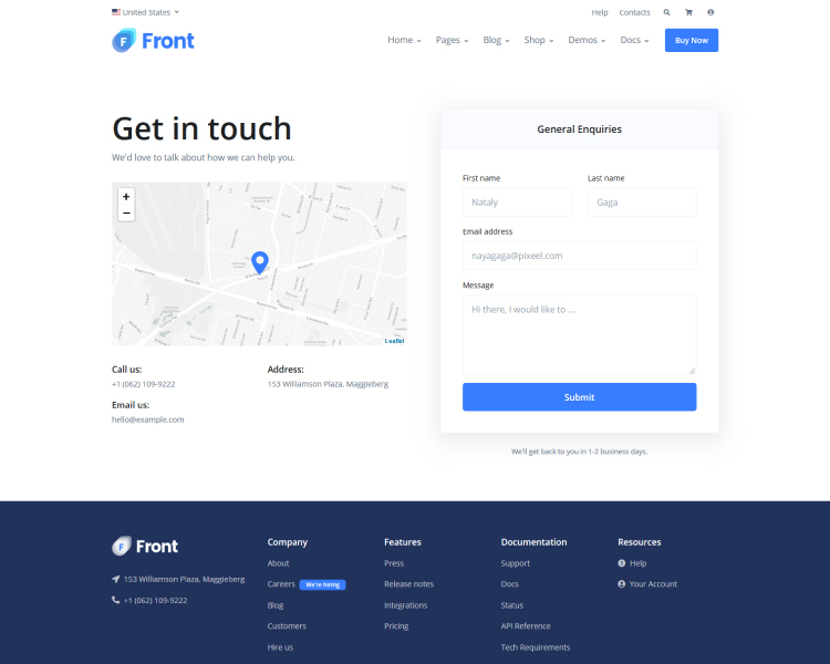 Portfolio - Snippets | Front - Responsive Website Template